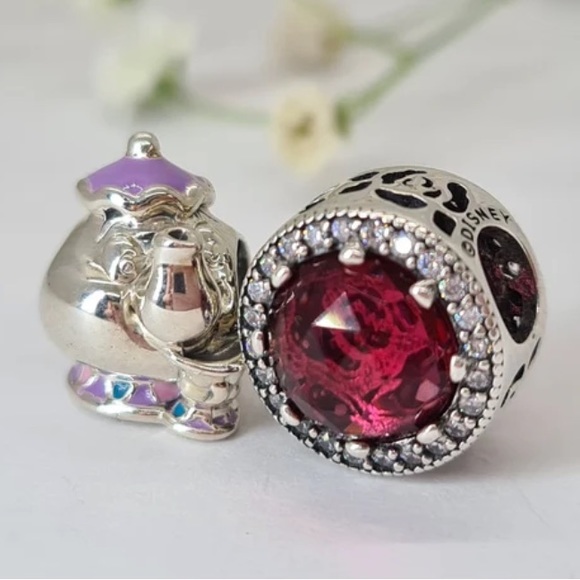 Pandora | Jewelry | Pandora Disney Belles Radiant Rose And Mrs Potts ...